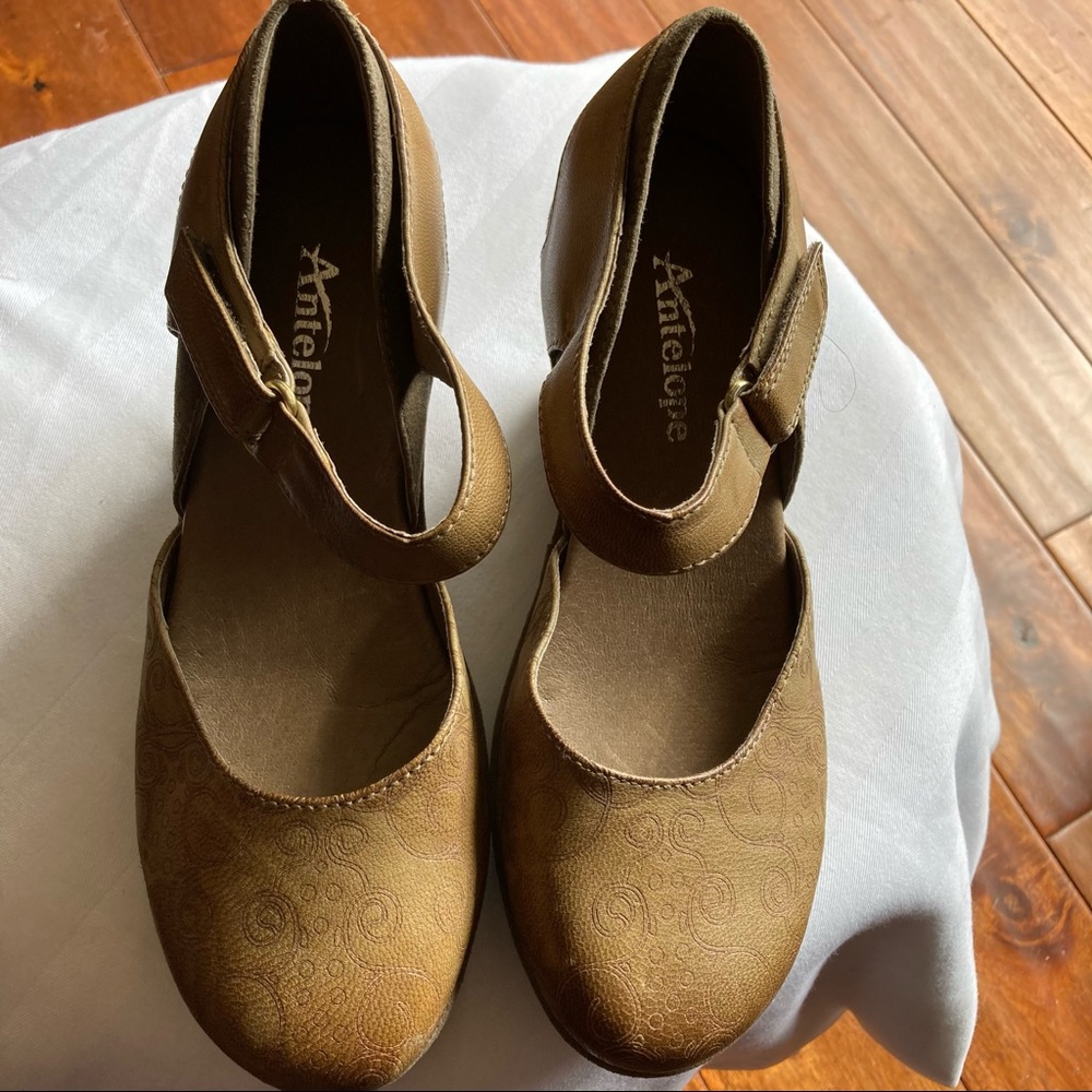 Antelope Leather Wedge Heels Shoes For Women - Gem